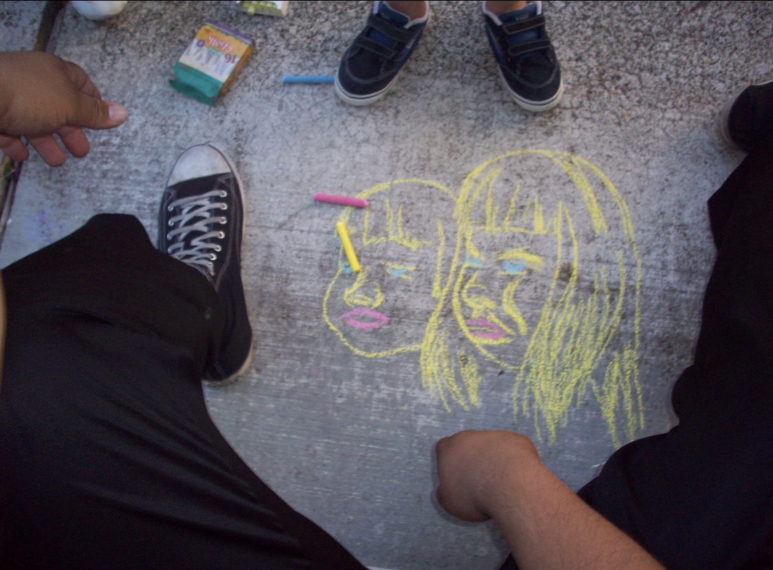 KRIS AND ANNA / SIDEWALK CHALK – JOSH McGARY.COM